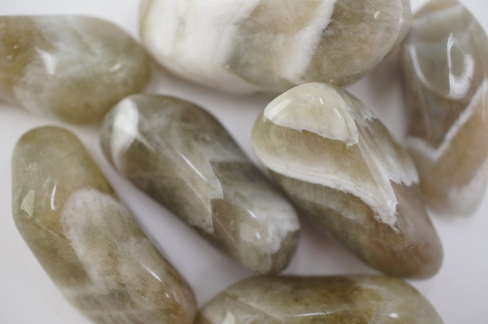Prasiolite Tumbled Stone Medium Prasiolite Tumble - Etsy