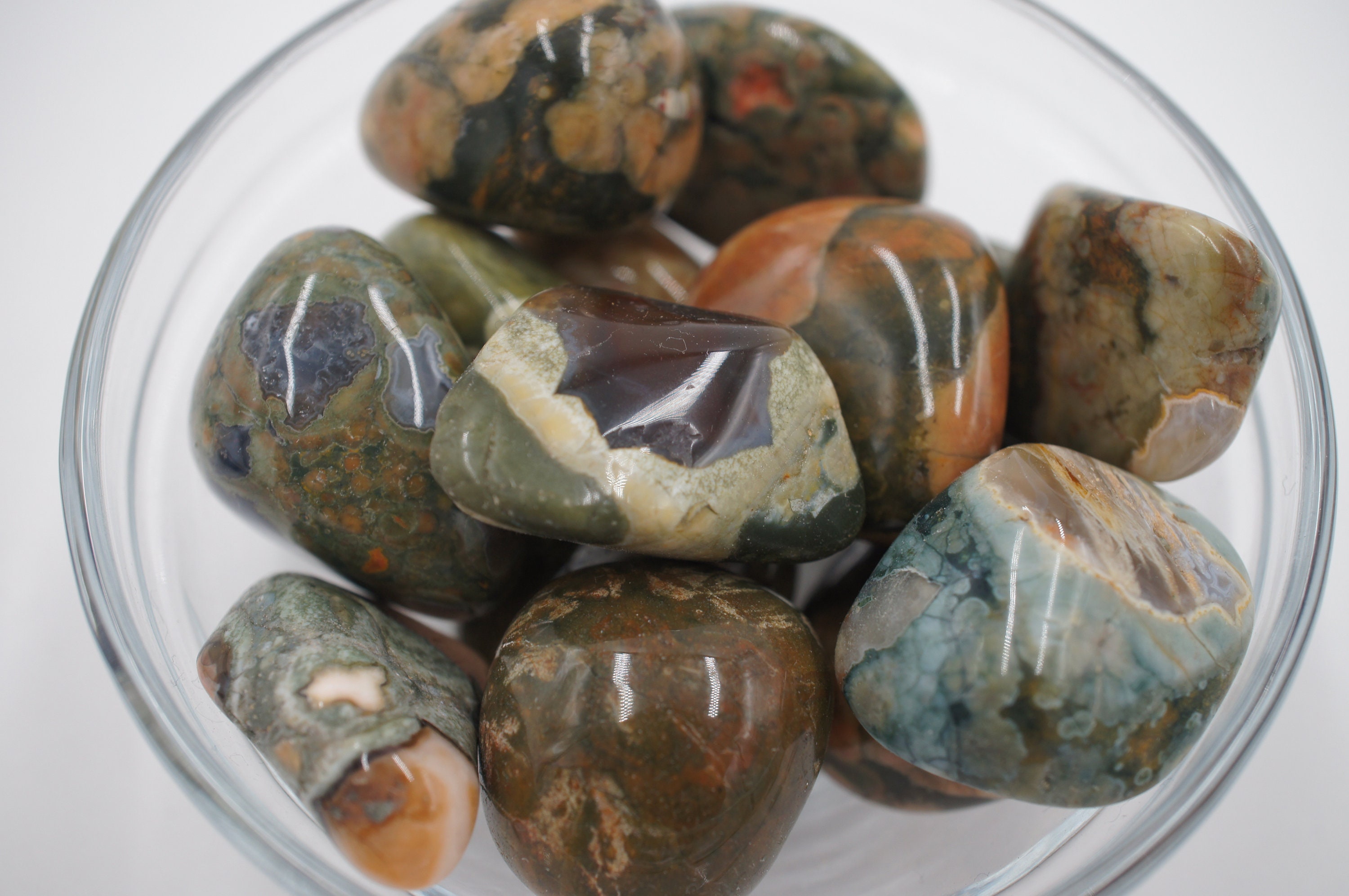 Rainforest Jasper Tumbled Stone | Etsy