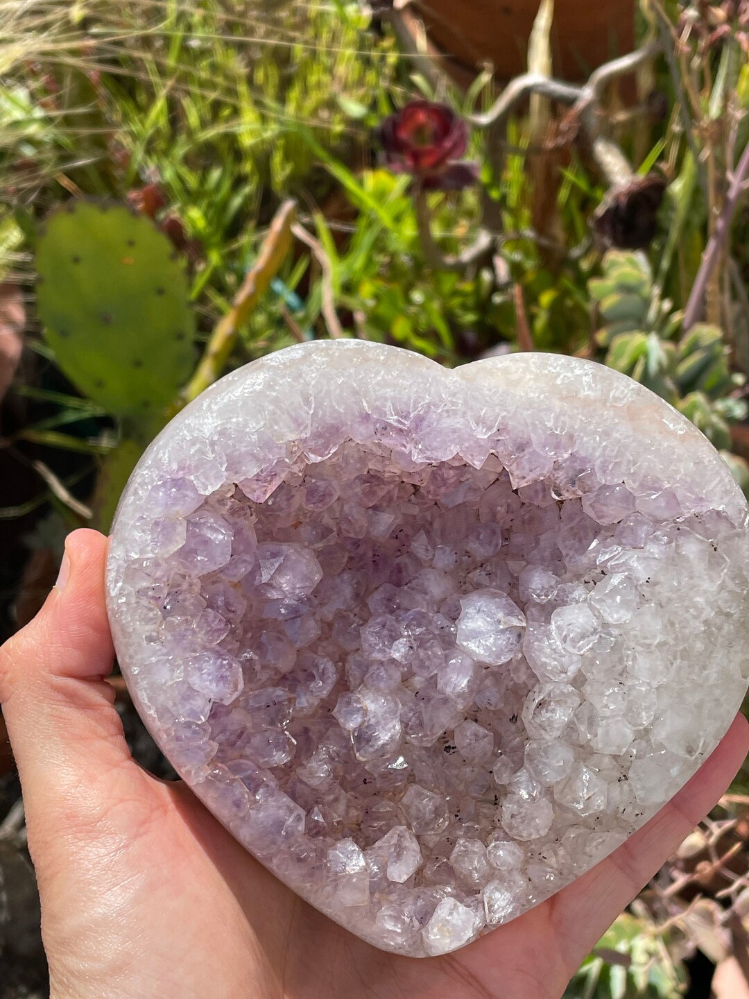 Amethyst Heart, Raw Amethyst Heart - Etsy