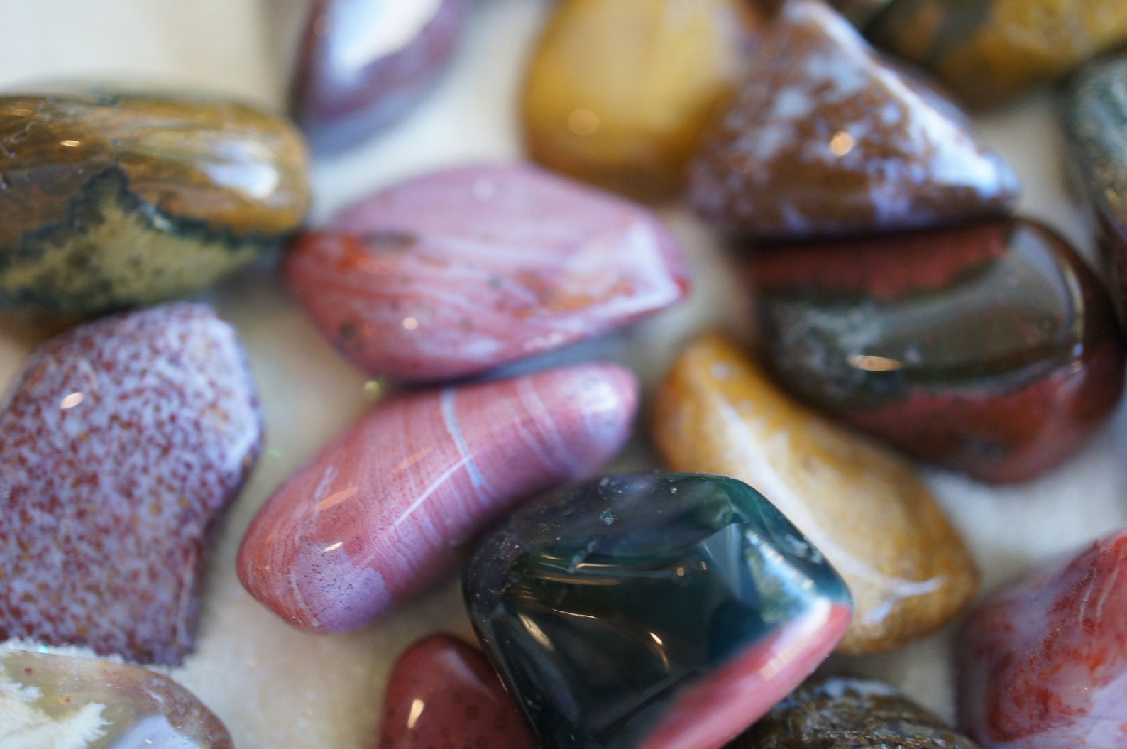 Small Ocean Jasper Tumbled Stone - Etsy