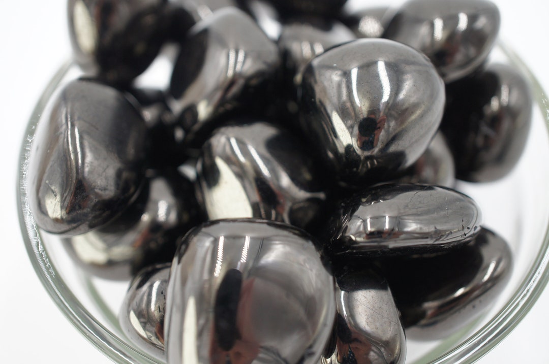 Medium Jet Tumbled Stone, Polished Jet Tumble - Etsy