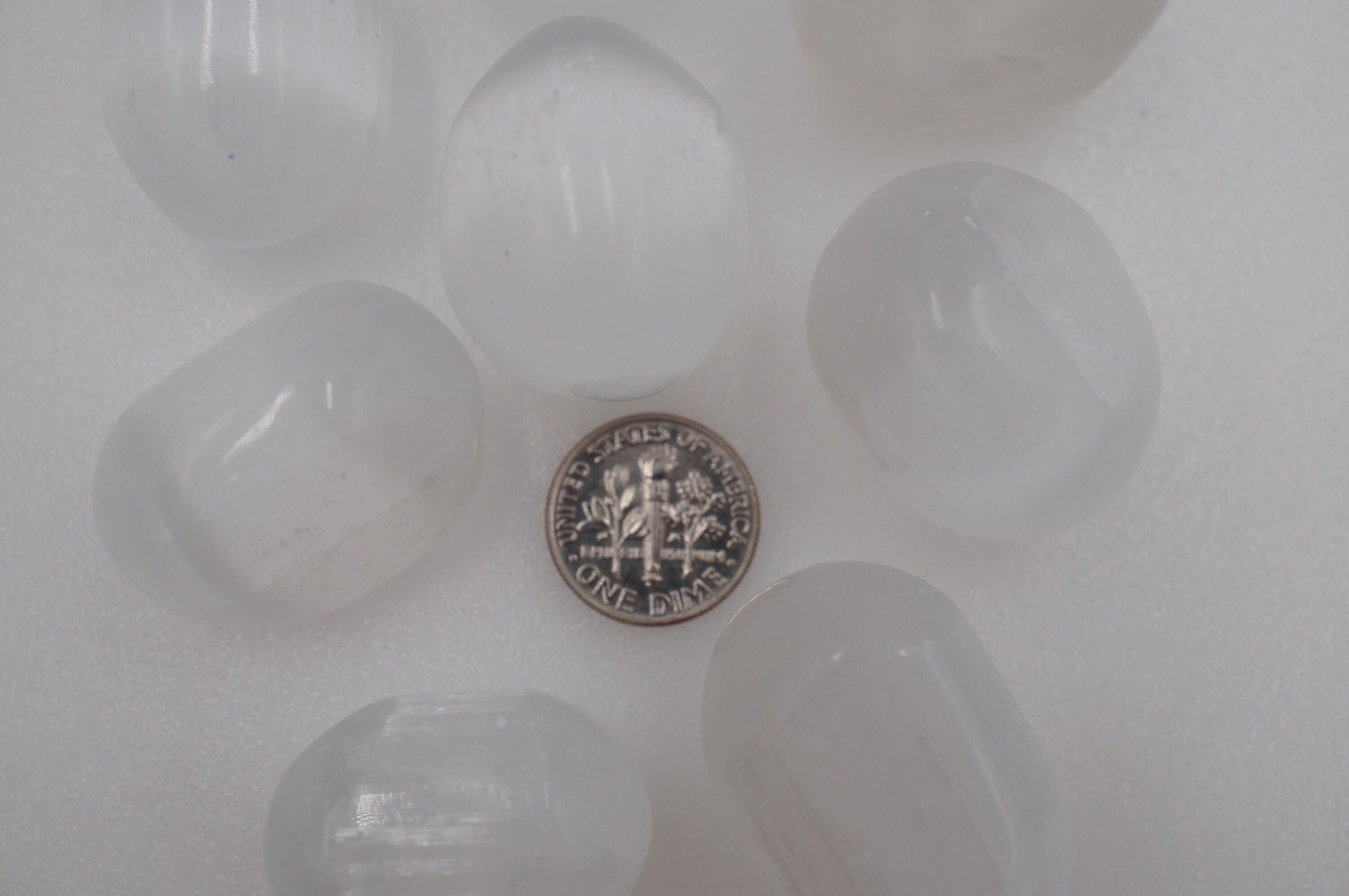 Selenite Tumbled Stone Large Selenite Tumble | Etsy