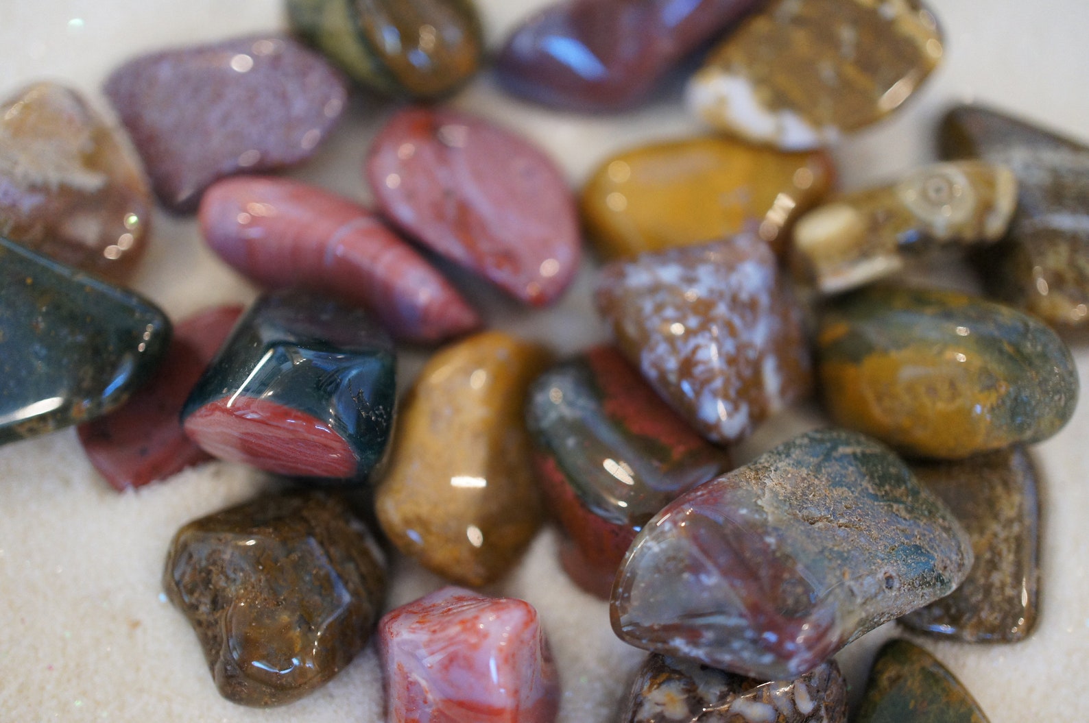 Small Ocean Jasper Tumbled Stone - Etsy