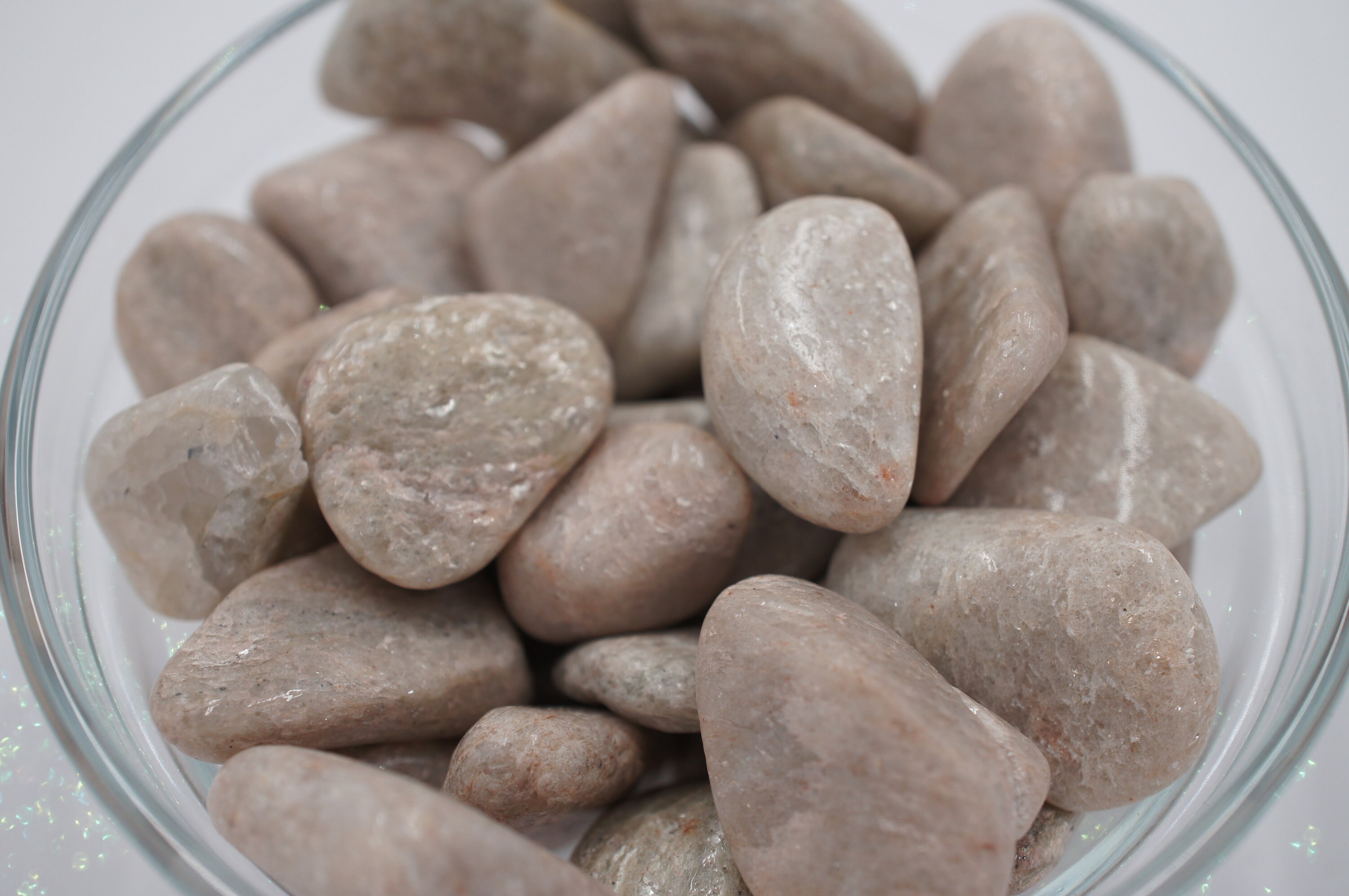 White Aventurine Tumble, Lepidolite With Mica Tumbled Stone - Etsy