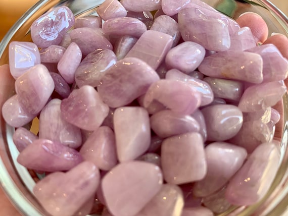 Lavender Kunzite Tumbled Stone XS Kunzite Tumble | Etsy