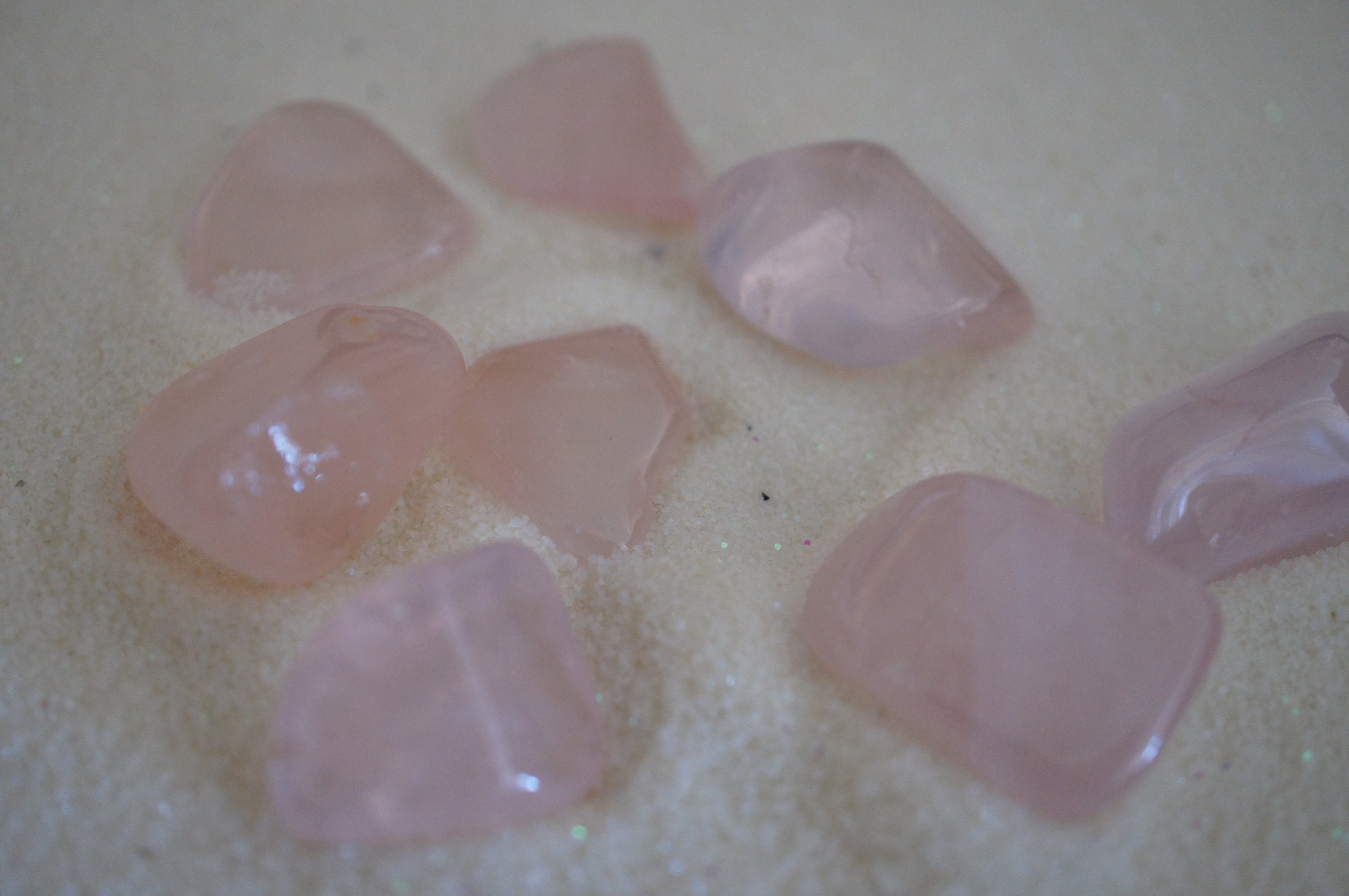 Small Pink Girasol Tumbled Stone - Etsy