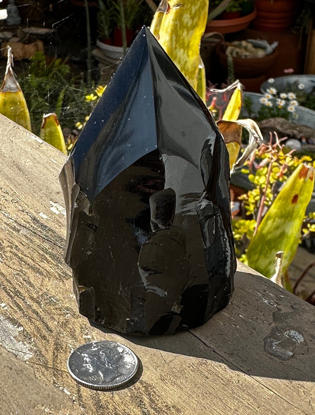 Golden Sheen Obsidian Point Raw Obsidian Point Polished Point Obsidian ...