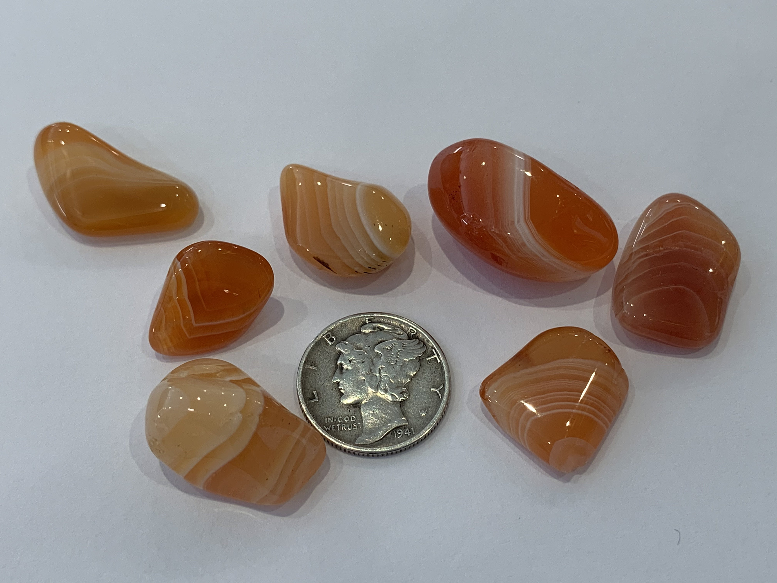 Small Banded Carnelian Tumbled Stone Banded Red Agate - Etsy.de