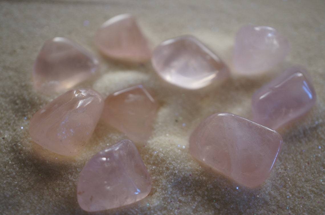 Small Pink Girasol Tumbled Stone - Etsy