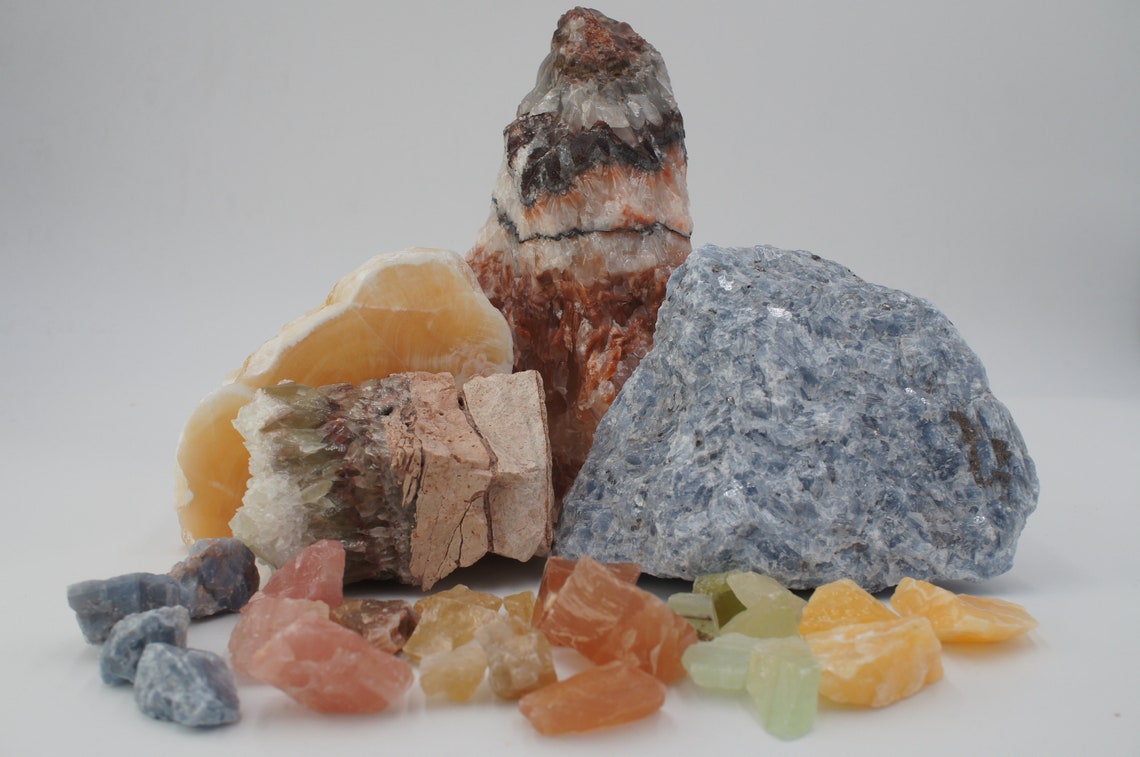 Pink Calcite Rough, XL Raw Pink Calcite - Etsy