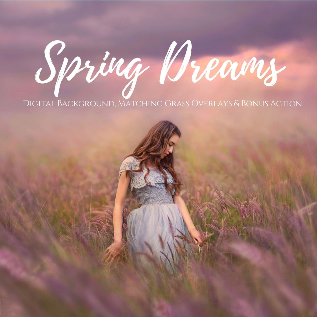 JD Spring Dreams Backgrounds & Overlays - Etsy
