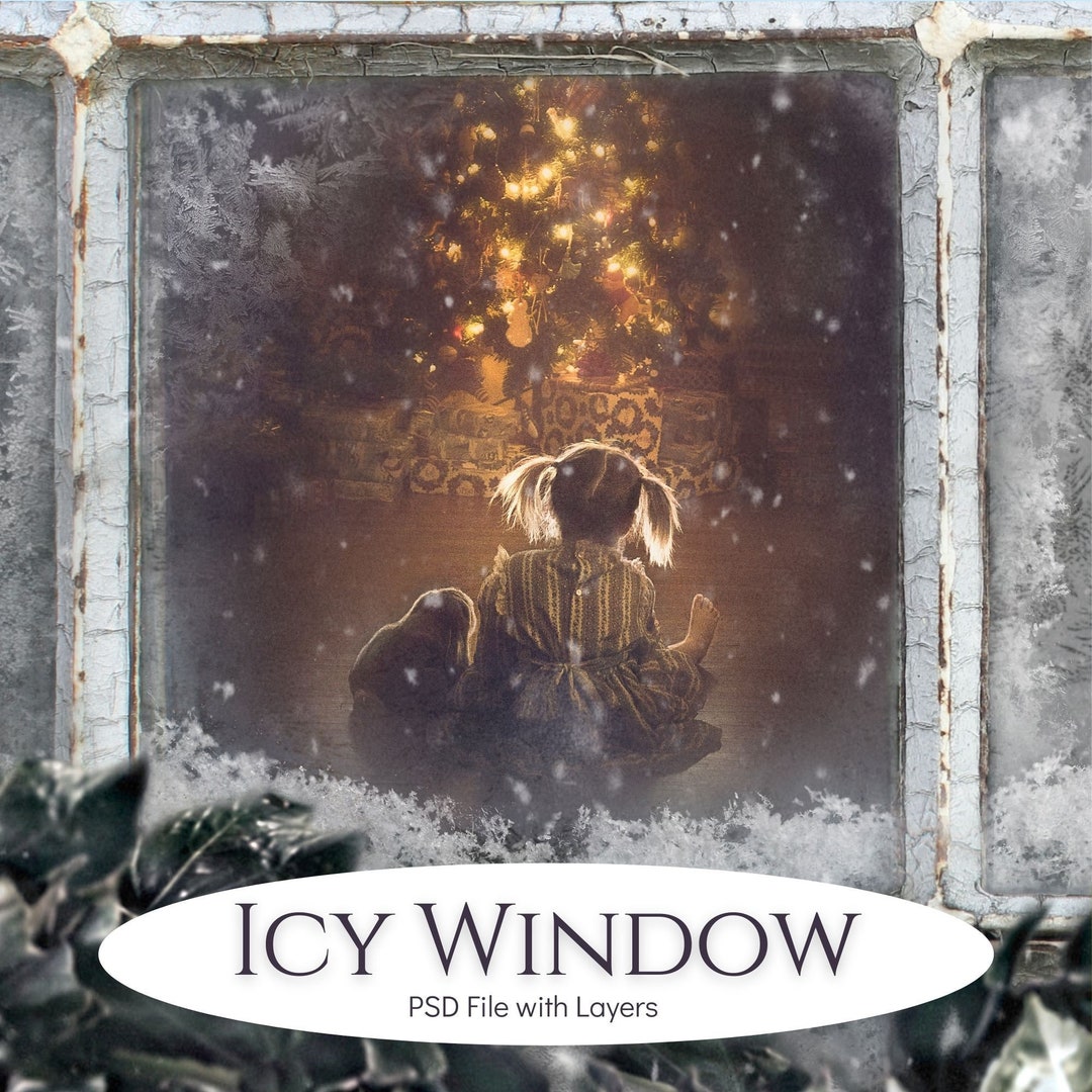 JD Icy Window Pane PSD Files - Etsy