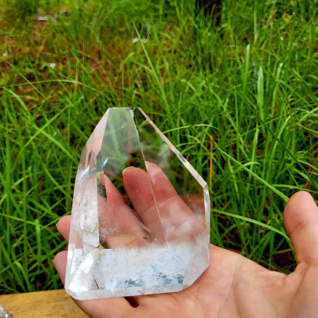 Pure Clear Quartz Natural Crystal Chunk - Etsy