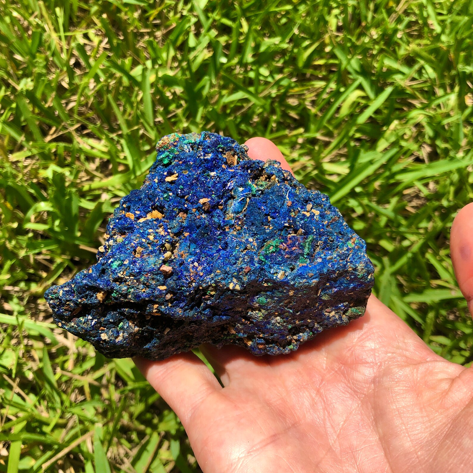 Lapis Azuri Rough Natural Cluster Azurite Specimen With Green - Etsy