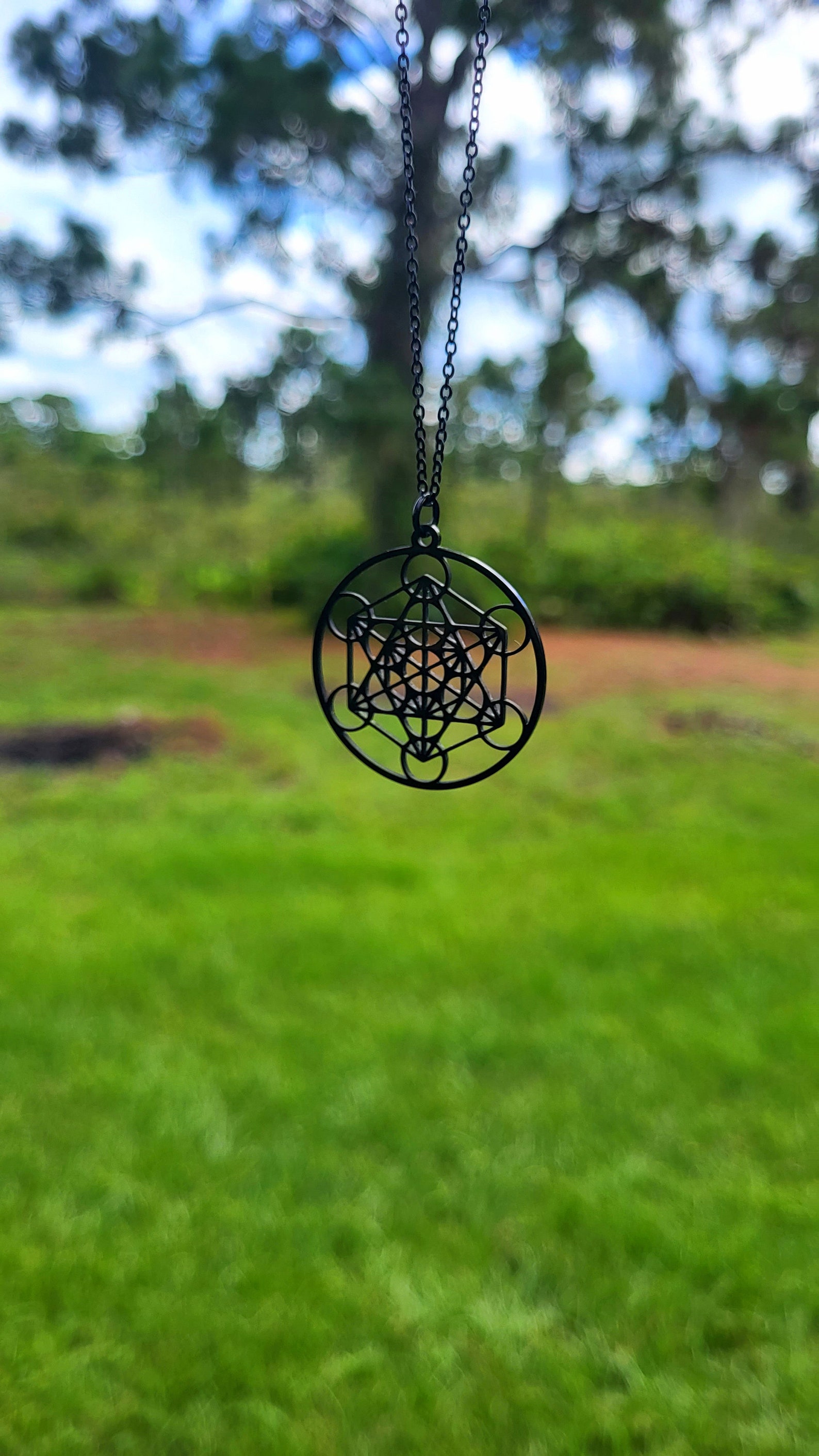 Metatron Cube Necklace: Sacred Geometry Pendant, Universe Symbol - Etsy