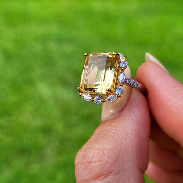 Healing Crystals Ring - Etsy