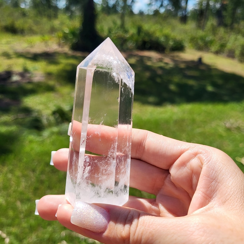 Clear Quartz Point - Etsy