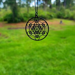 Metatron Cube Necklace: Sacred Geometry Pendant, Universe Symbol - Etsy