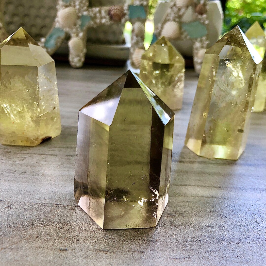 Natural Citrine Point Obelisk: High Altitude Crystal, Manipura Chakra ...