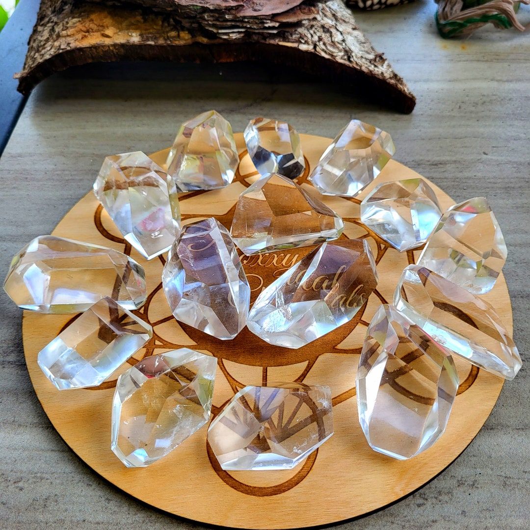 AAA Purity Clear Quartz Double Point Crystal. Healing Meditation ...