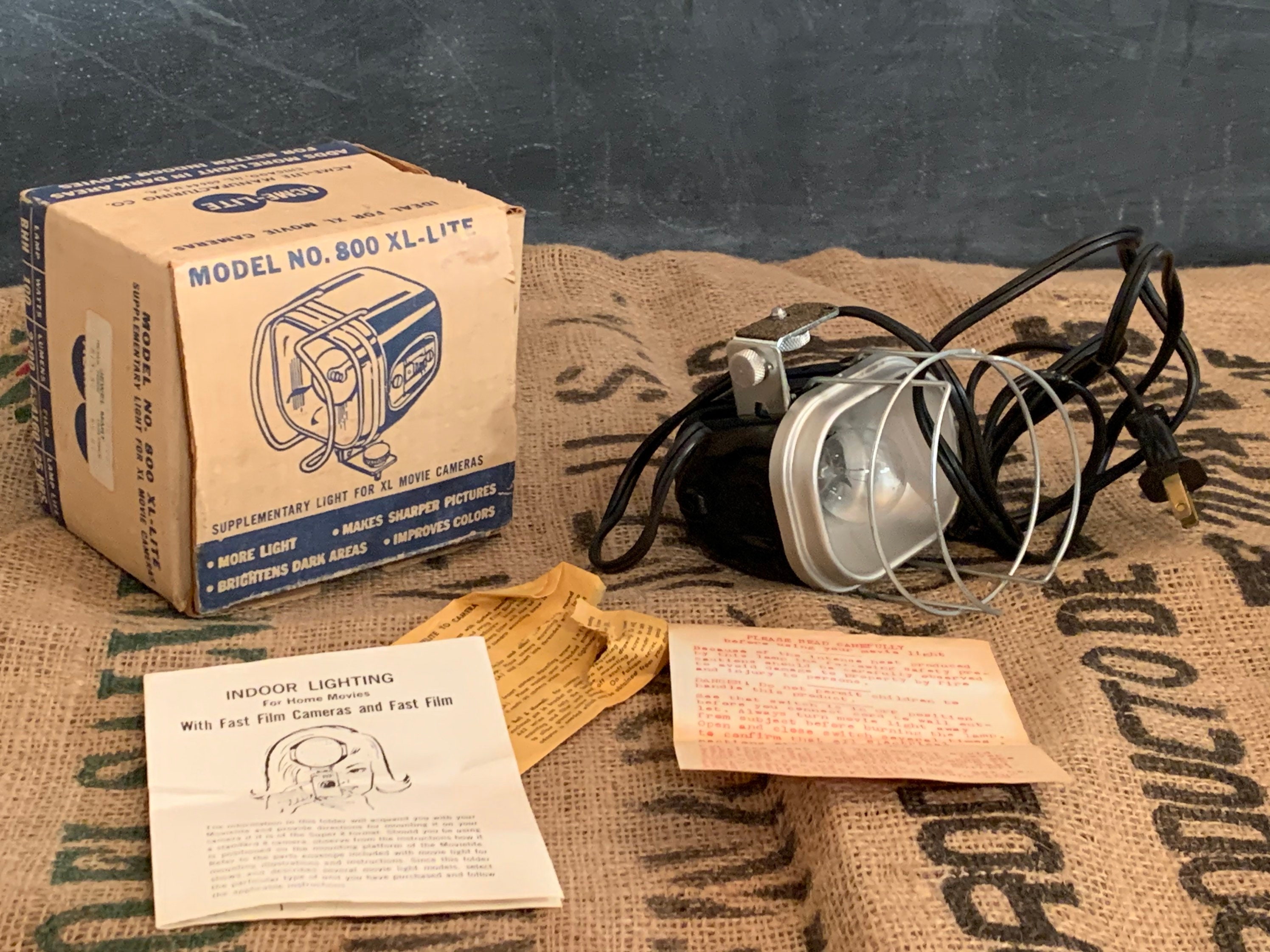 Vintage Camera Light Acme-lite 800 Xl - Etsy