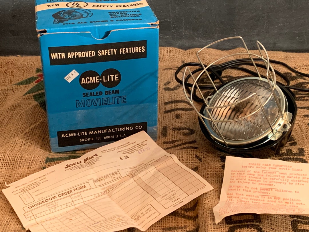 Vintage Acme Lite Sealed Beam Movielite - Etsy