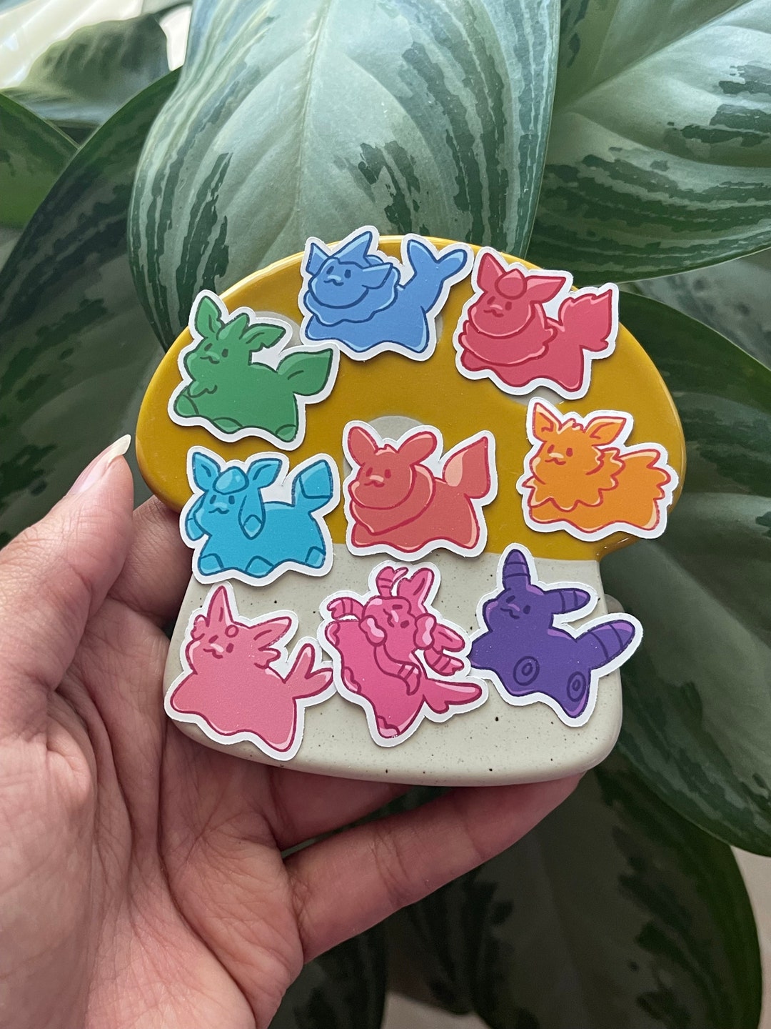 1 Gummy Eeveelution Matte Filler Sticker Set Decorative - Etsy