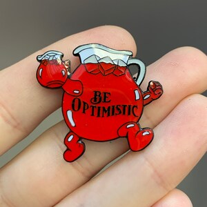 1.230mm Be Optimistic Kool Enamel Pin - Etsy