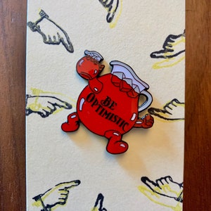 1.230mm Be Optimistic Kool Enamel Pin - Etsy