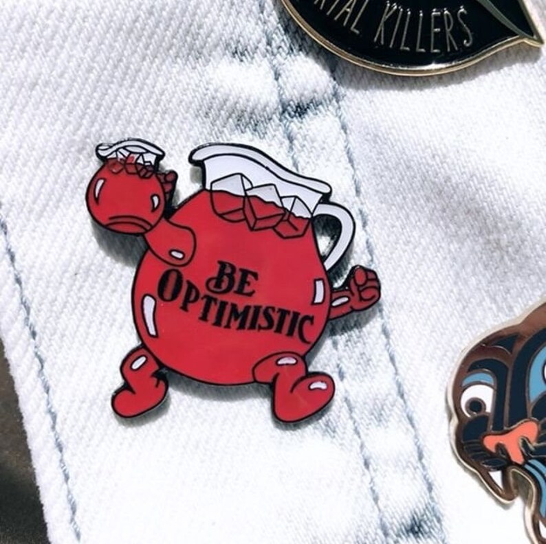 1.230mm Be Optimistic Kool Enamel Pin - Etsy