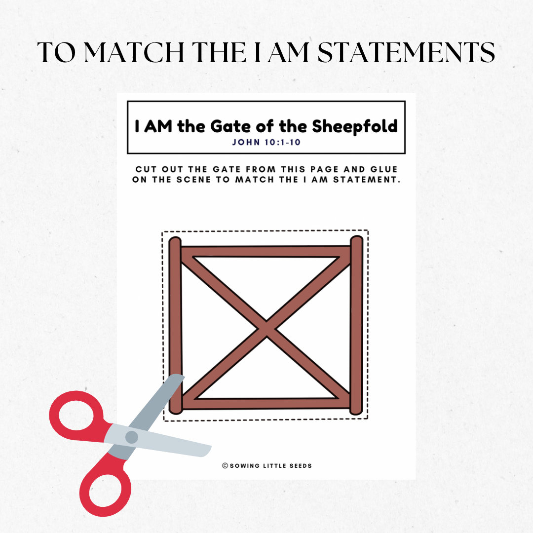 Jesus I AM Cut & Paste Activity Book - Etsy