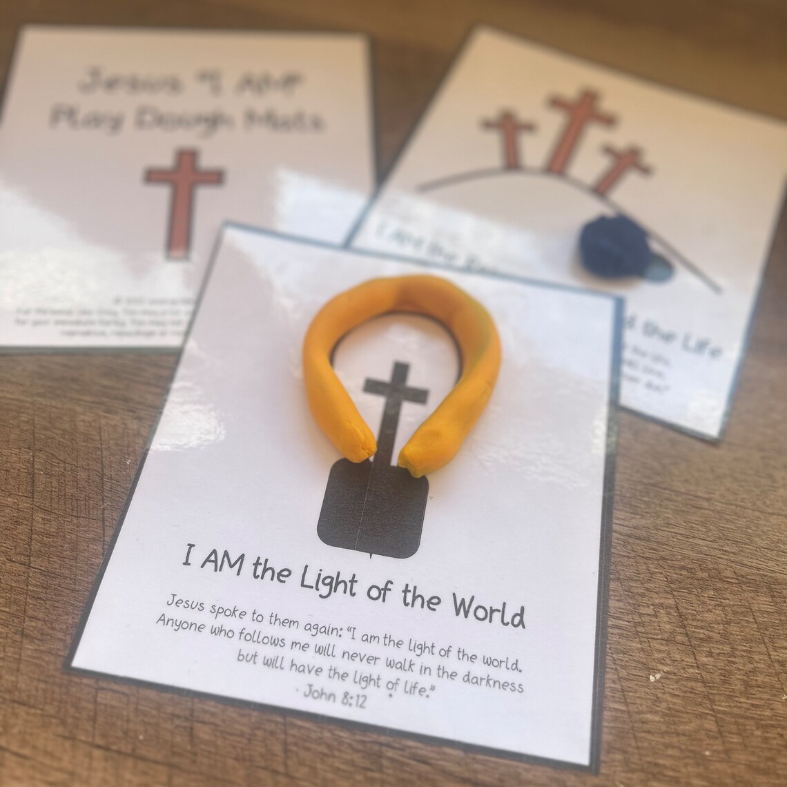 Jesus I AM Play Dough Mats - Etsy