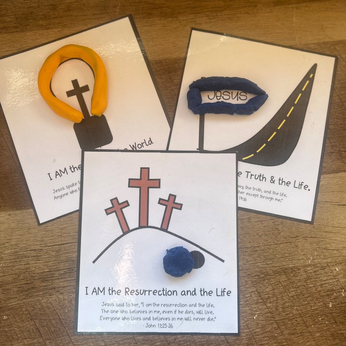 Jesus I AM Play Dough Mats - Etsy