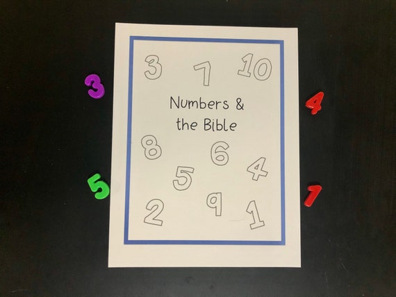 Numbers & the Bible Activity Book DIGITAL VERSION - Etsy