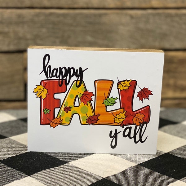 Happy Fall Yall - Etsy
