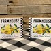Farmhouse Fresh Picked Lemons Wooden Block Sign Lemon Tiered | Etsy