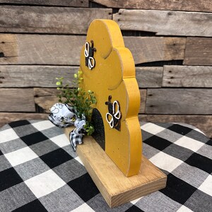 Smaller Wooden Painted Beehive, Beehive Decor, Bee Decor, Farmhouse ...