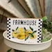 Farmhouse Fresh Picked Lemons Wooden Block Sign Lemon Tiered - Etsy