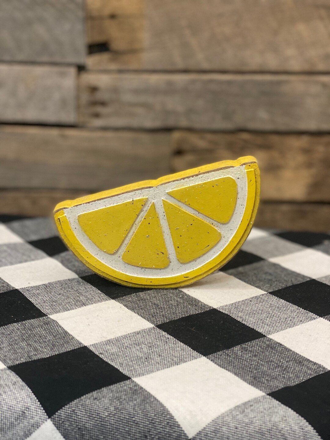 Painted Wooden Lemon Slice: Summer Tiered Tray Decor - Etsy