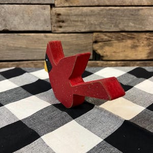 Wooden Red Cardinal, Red Cardinal, Bird Decor, Holiday Decor, Bird ...