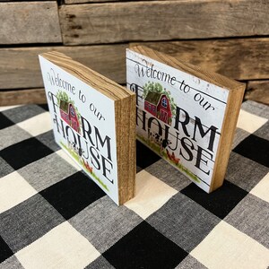 Welcome to Our Farm House, Wooden Sign, Farm Decor, Farmhouse Decor ...