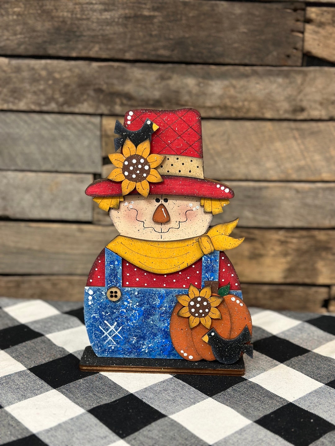 Painted Fall Scarecrow, Fall Home Decor, Fall Decor, Farmhouse Fall ...