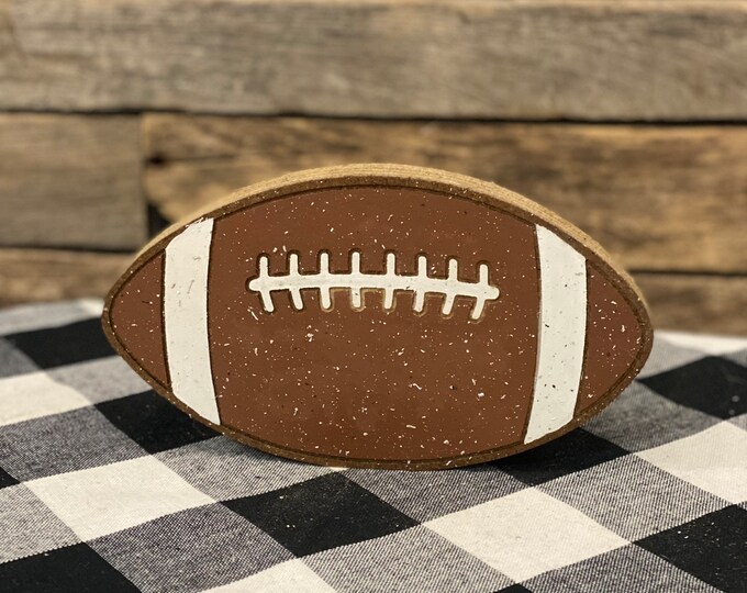 Wooden Football Decor Piece, Football Decor, Tiered Tray Decor, Fall ...