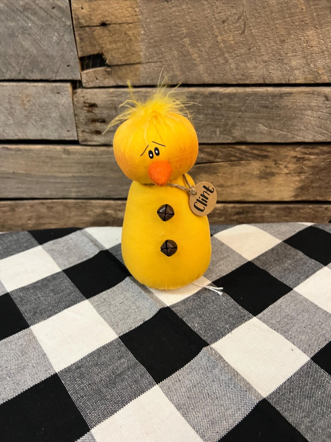 Clint Honey and Me Chicklet, Easter Chick, Fabric Chicklet, Easter Home ...