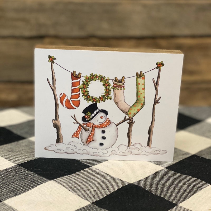 Wooden Joy Sign - Etsy