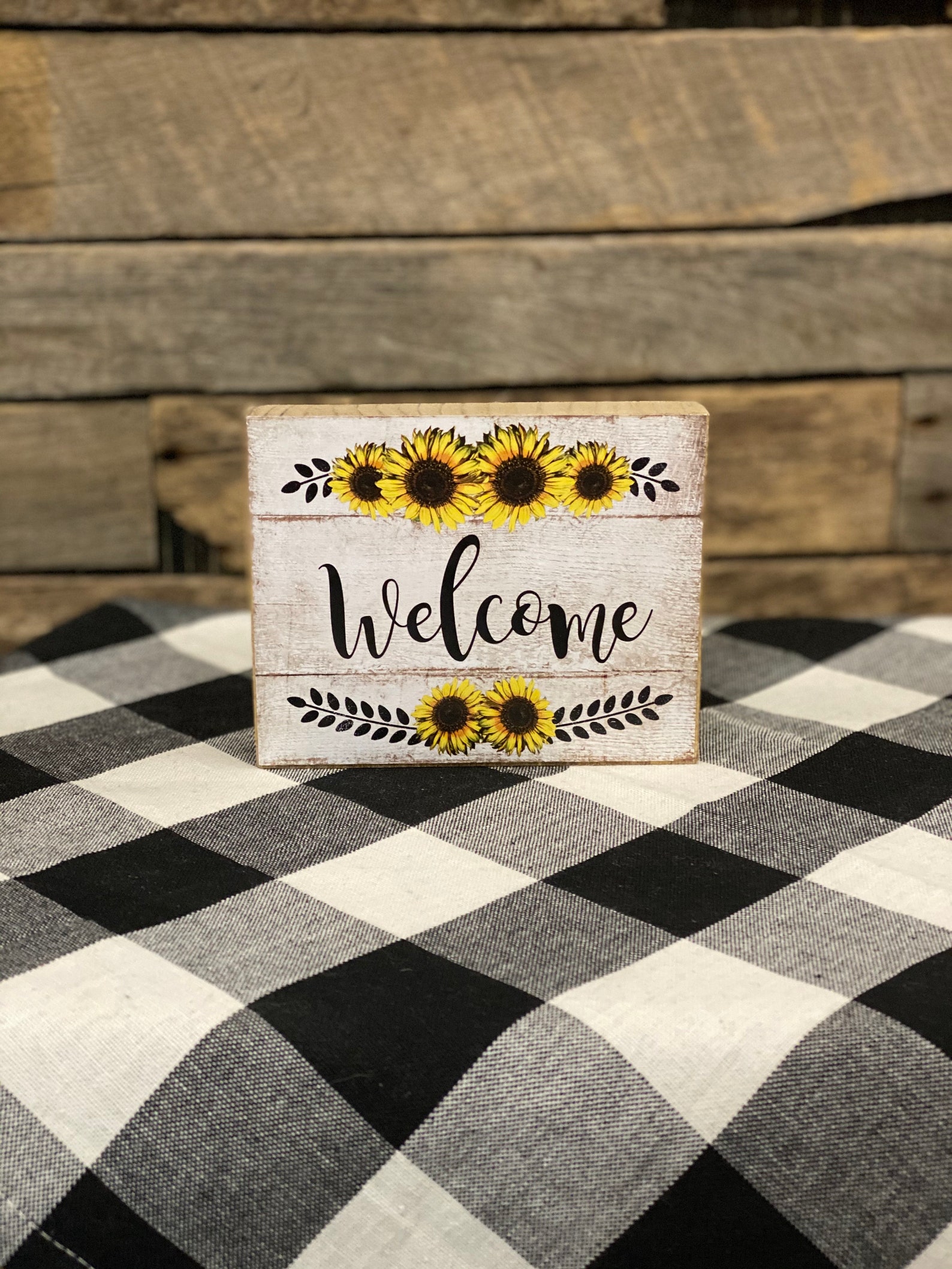 Welcome Sunflower Wooden Sign Farmhouse Welcome Sign Fall | Etsy Welcome Sunflower Wooden Sign Farmhouse Welcome Sign Fall | Etsy