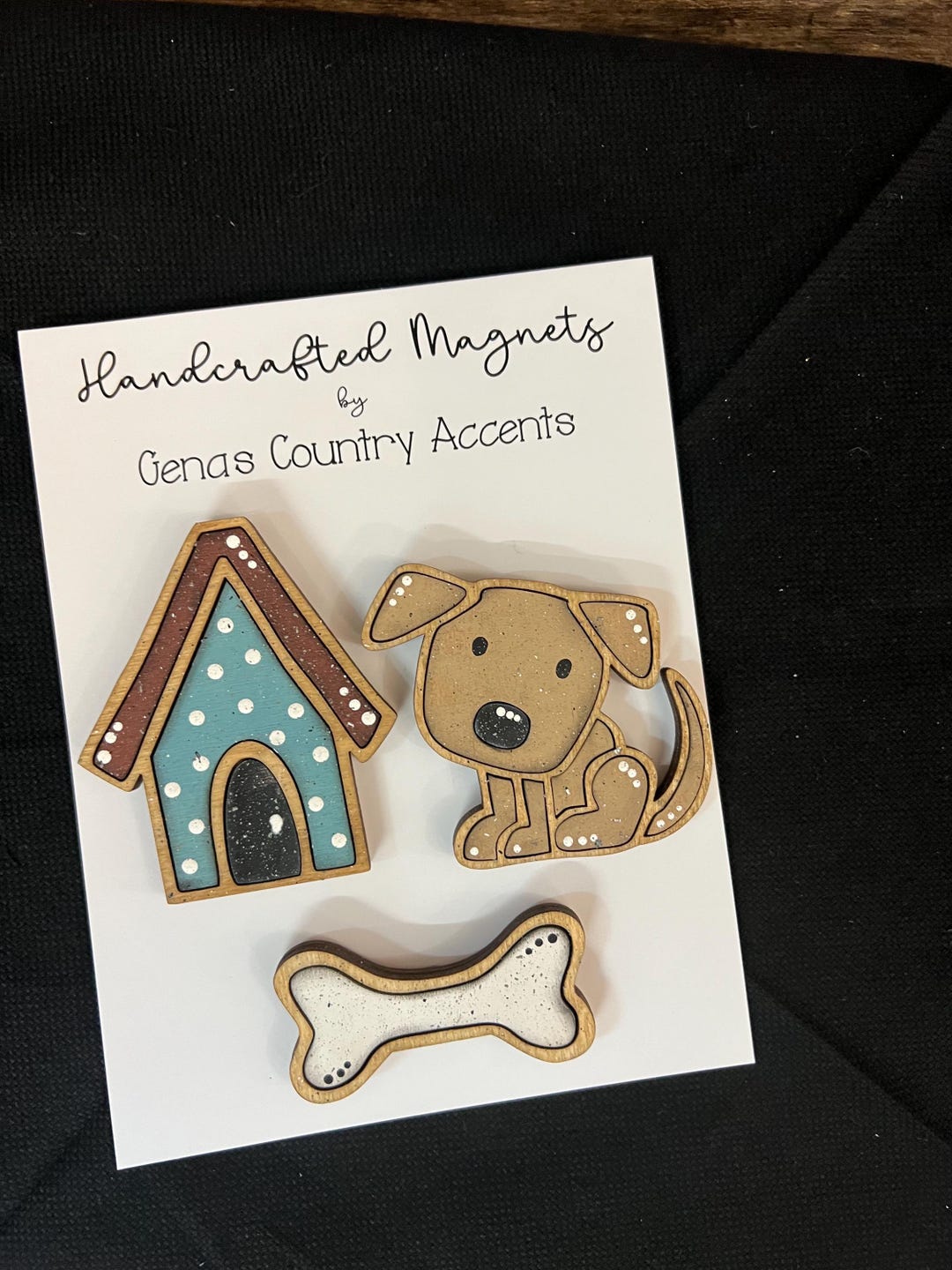 Dog Magnets Set, Doghouse and Bone Magnets - Etsy
