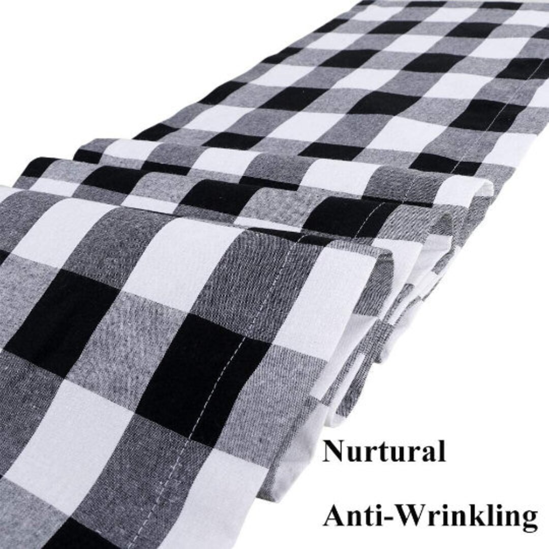 Tablecloth, Checkered Table Runner, Checkerboard Farmhouse Table Runner ...