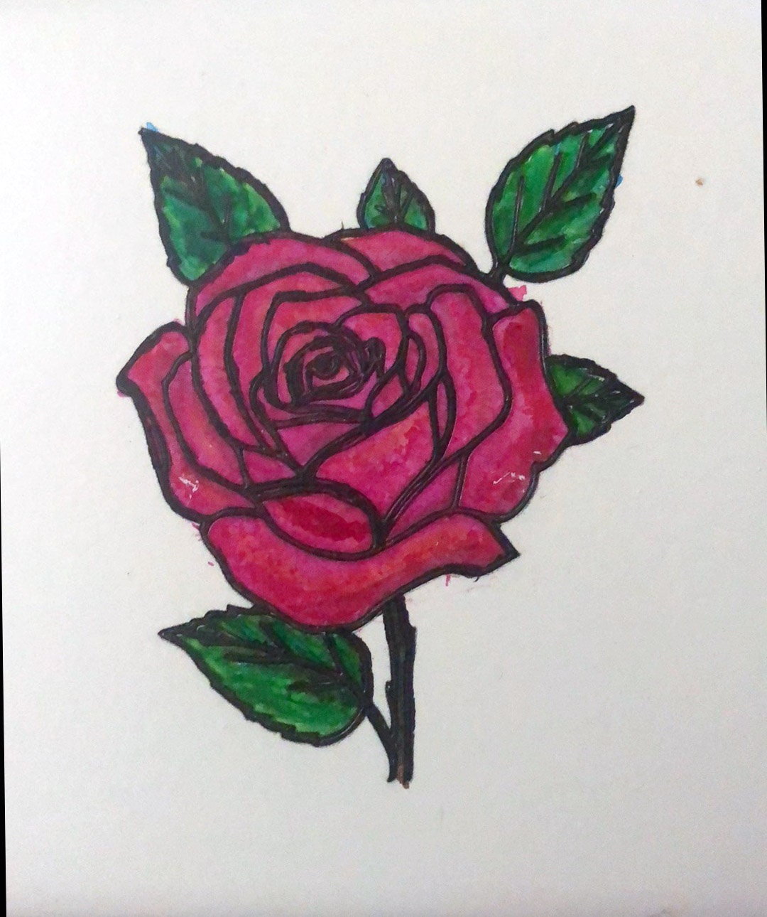 Hand Painted Laser Engraved Rose Design Ceramic Tile - Etsy