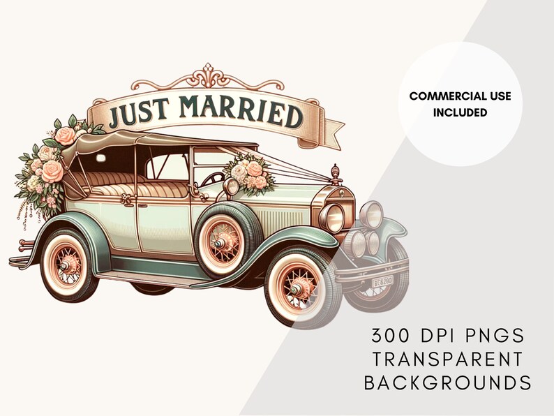 Vintage Wedding Clipart Pack of 24, Vintage Wedding Scrapbook, Clip Art ...